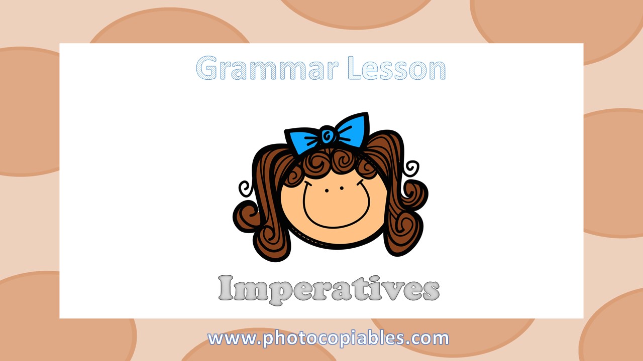 Imperatives Grammar Lesson | photocopiables