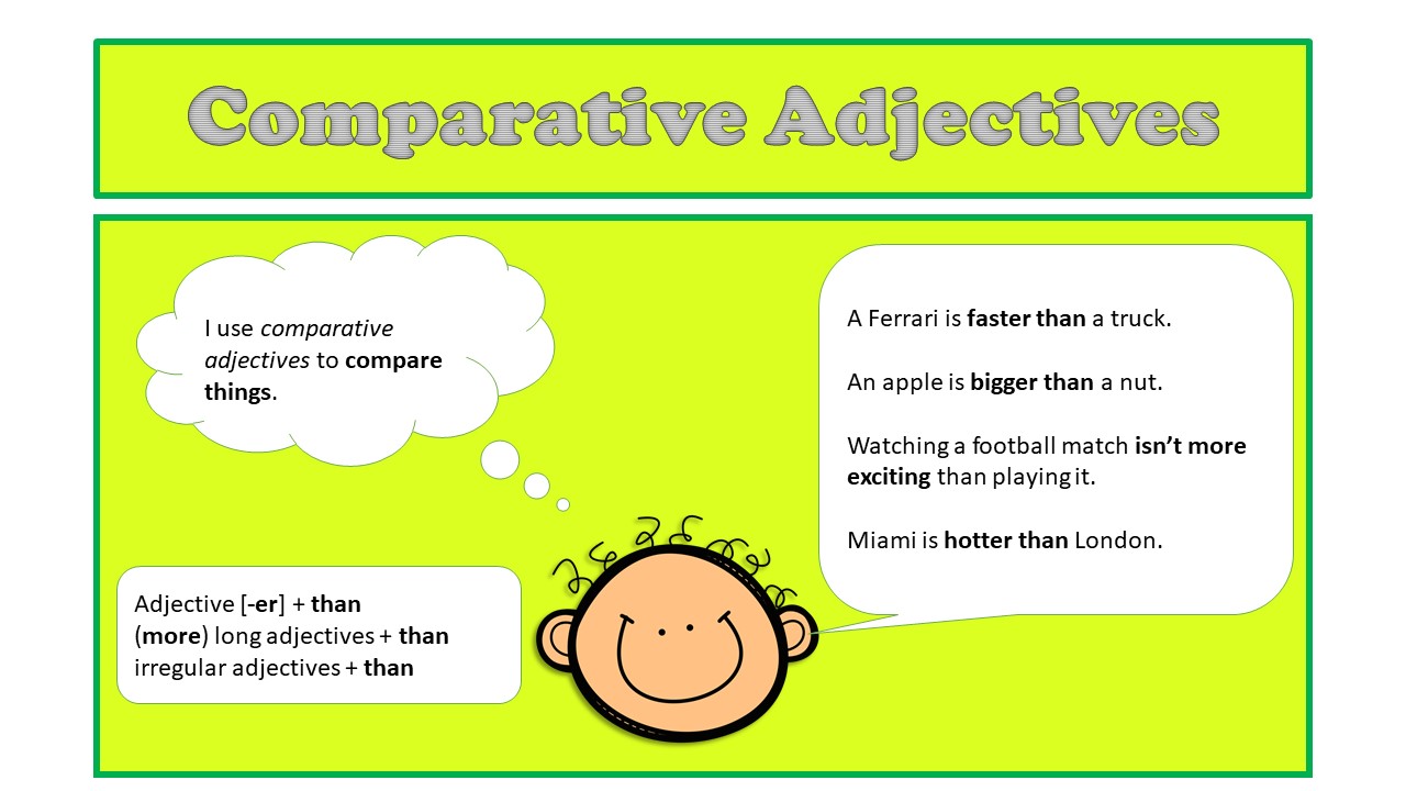 Comparative Adjectives Grammar Lesson | photocopiables