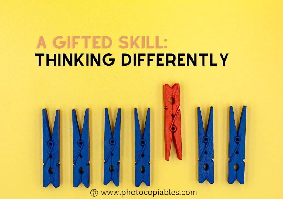 A Gifted Skill: Thinking Differently | photocopiables